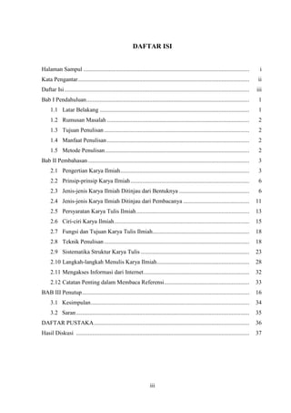 Menulis Karya Ilmiah | PDF