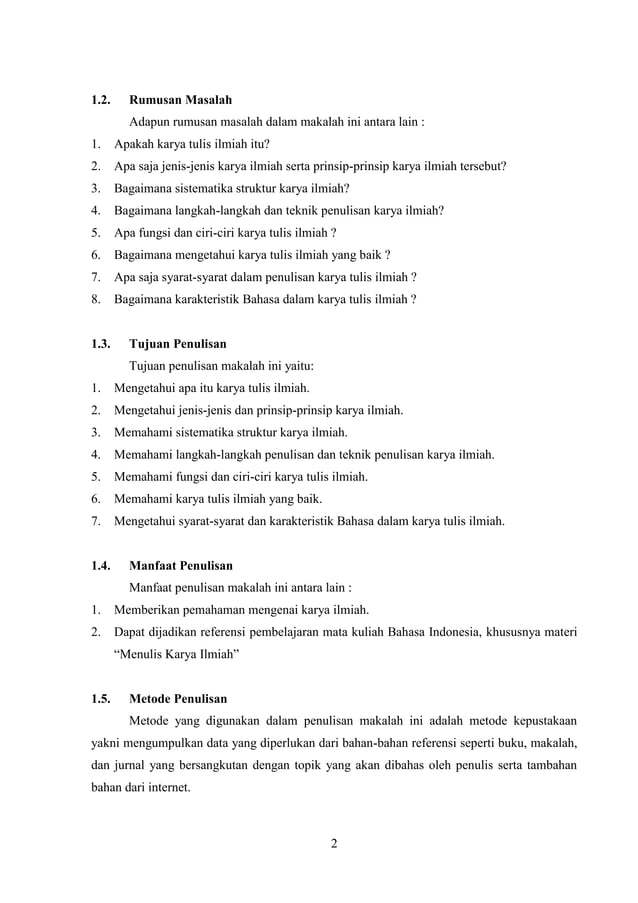 Menulis Karya Ilmiah | PDF