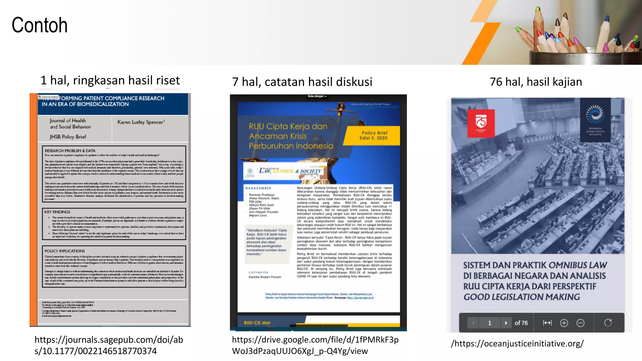 Menulis Naskah Rekomendasi Kebijakan | PDF