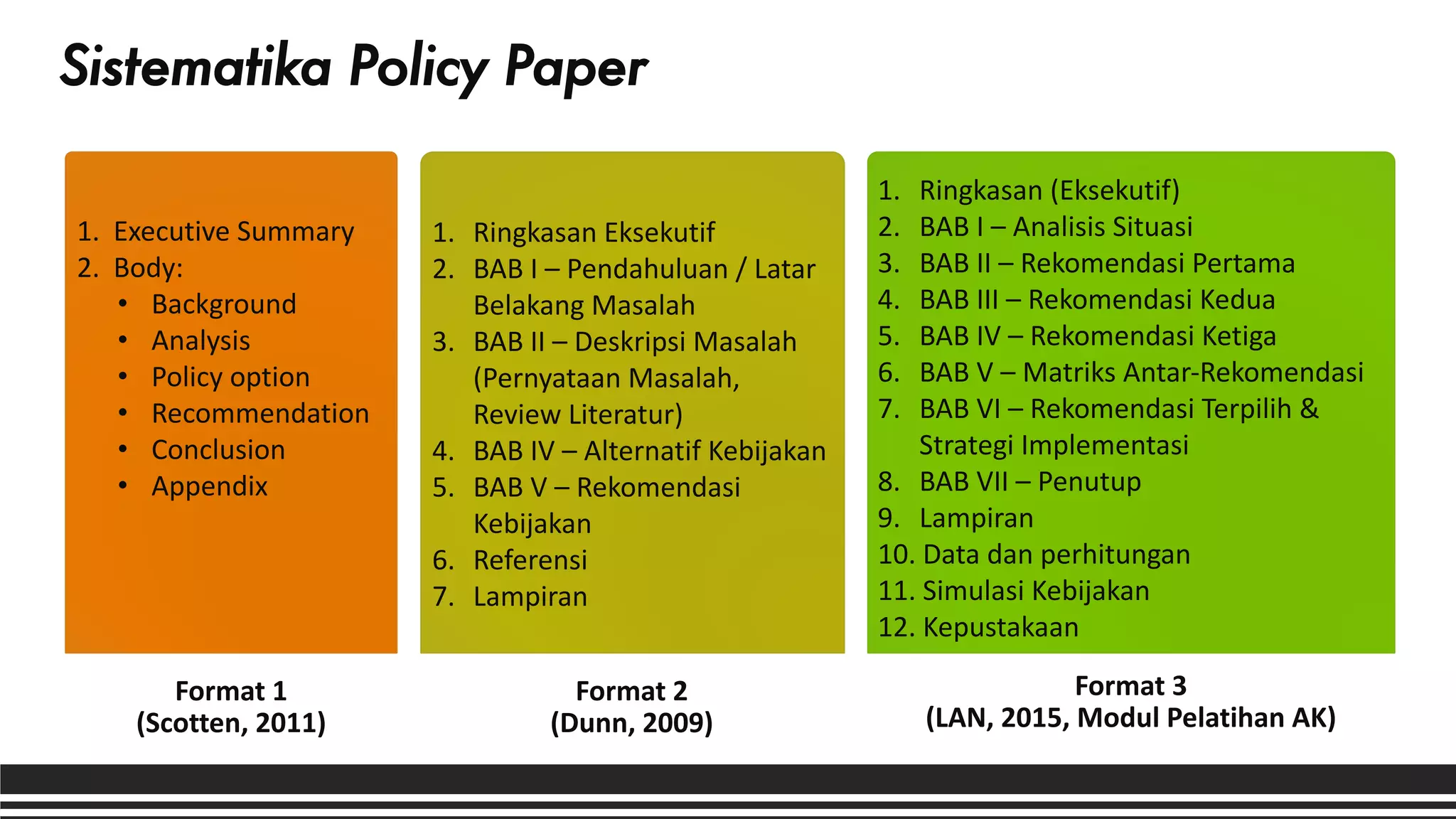 Menulis Policy Paper dan Policy Brief | PDF