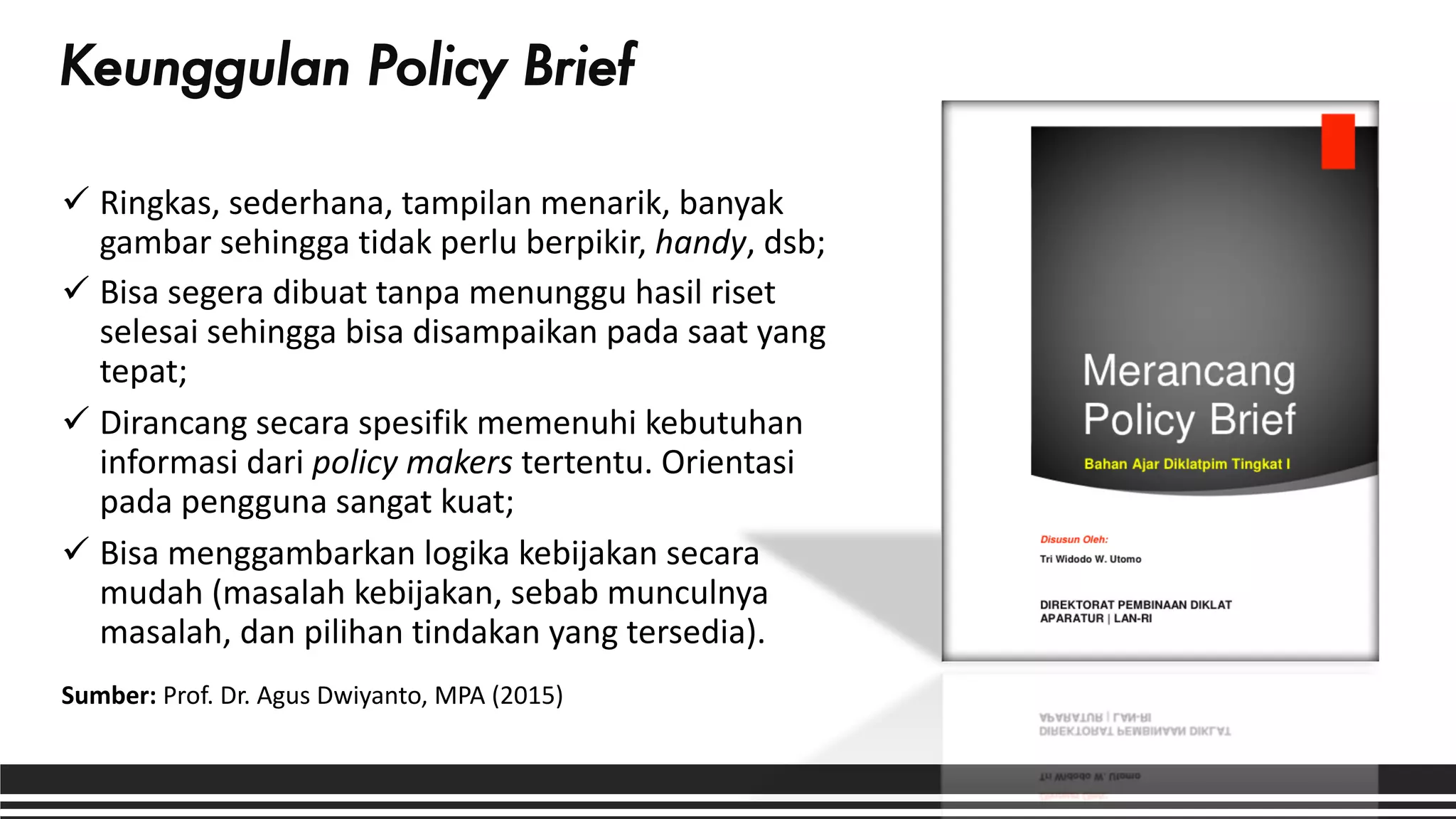 Menulis Policy Paper dan Policy Brief | PDF