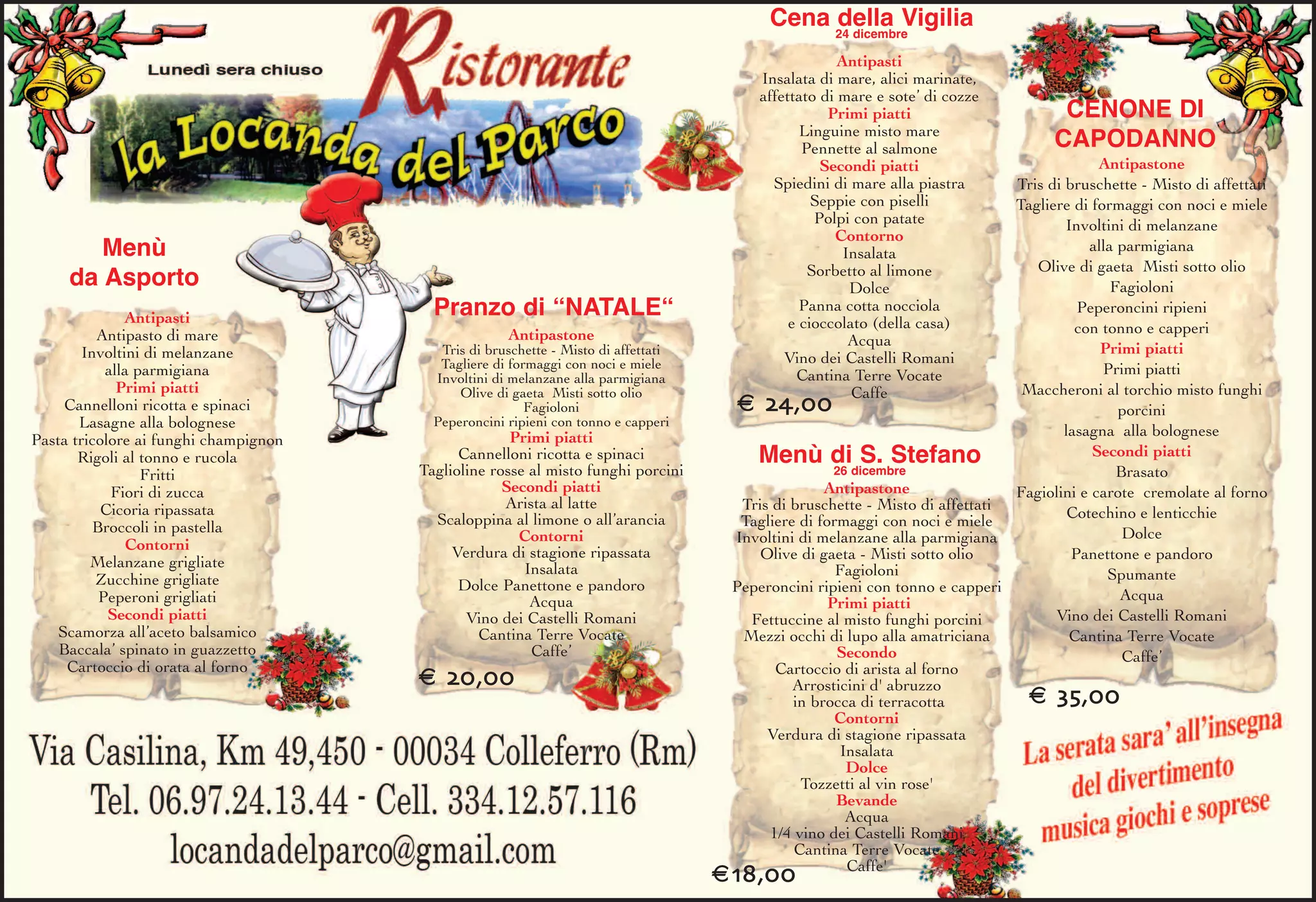 Menu locanda | PDF | Cooking | Food & Drink