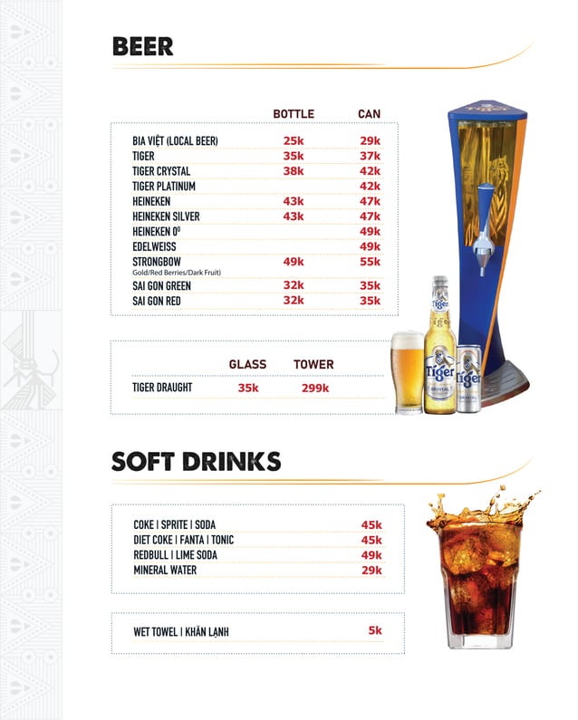 Menu Lua Dai Viet Restaurant update 01-2023 | PDF