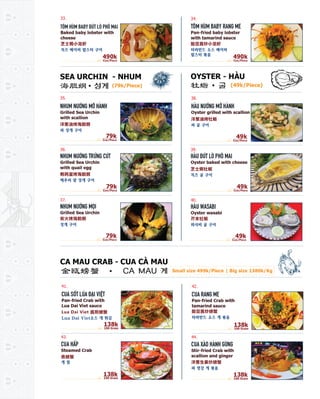 Menu Lua Dai Viet Restaurant update 01-2023 | PDF
