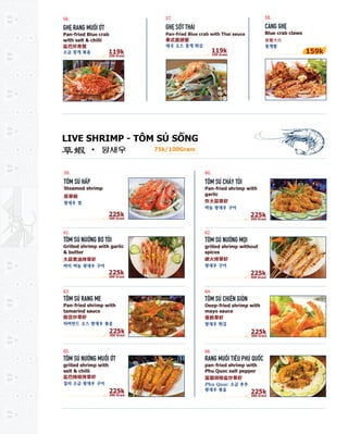 Menu Lua Dai Viet Restaurant update 01-2023 | PDF