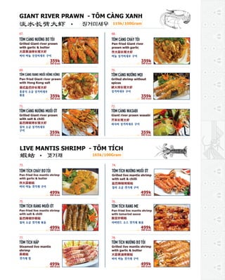 Menu Lua Dai Viet Restaurant update 01-2023 | PDF