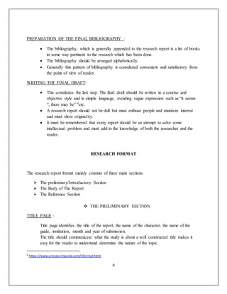 Research Report Writing | DOCX