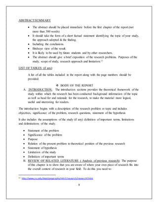 Research Report Writing | PDF