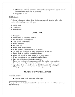 Research Report Writing | PDF