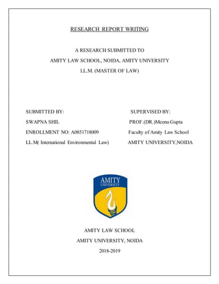 Research Report Writing | PDF