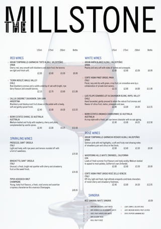 Millstone Menu | PDF