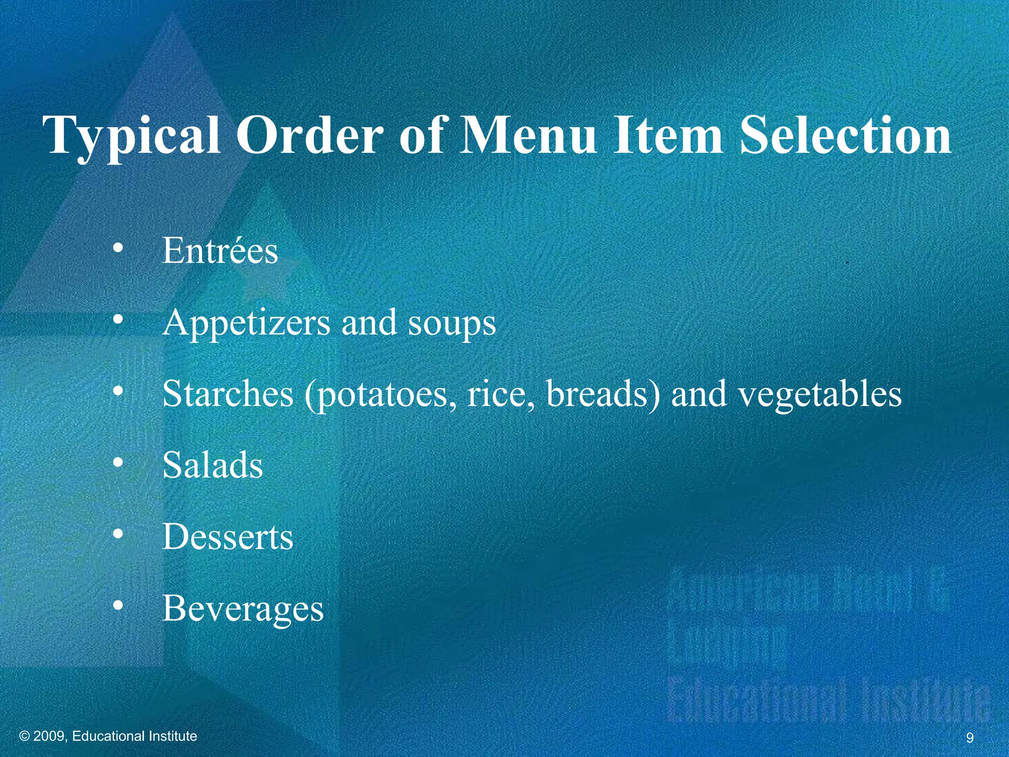 Menu merchandising and menu planning.ppt