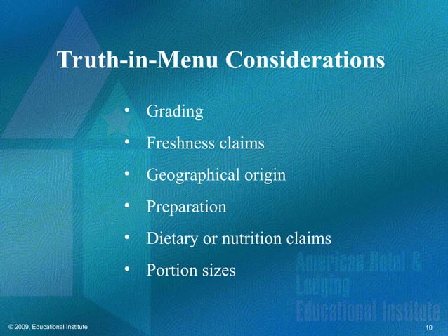 Menu merchandising and menu planning.ppt | Food & Drink