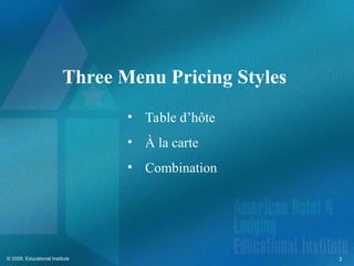 Menu merchandising and menu planning.ppt