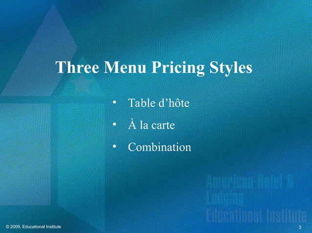 Menu merchandising and menu planning.ppt | Food & Drink