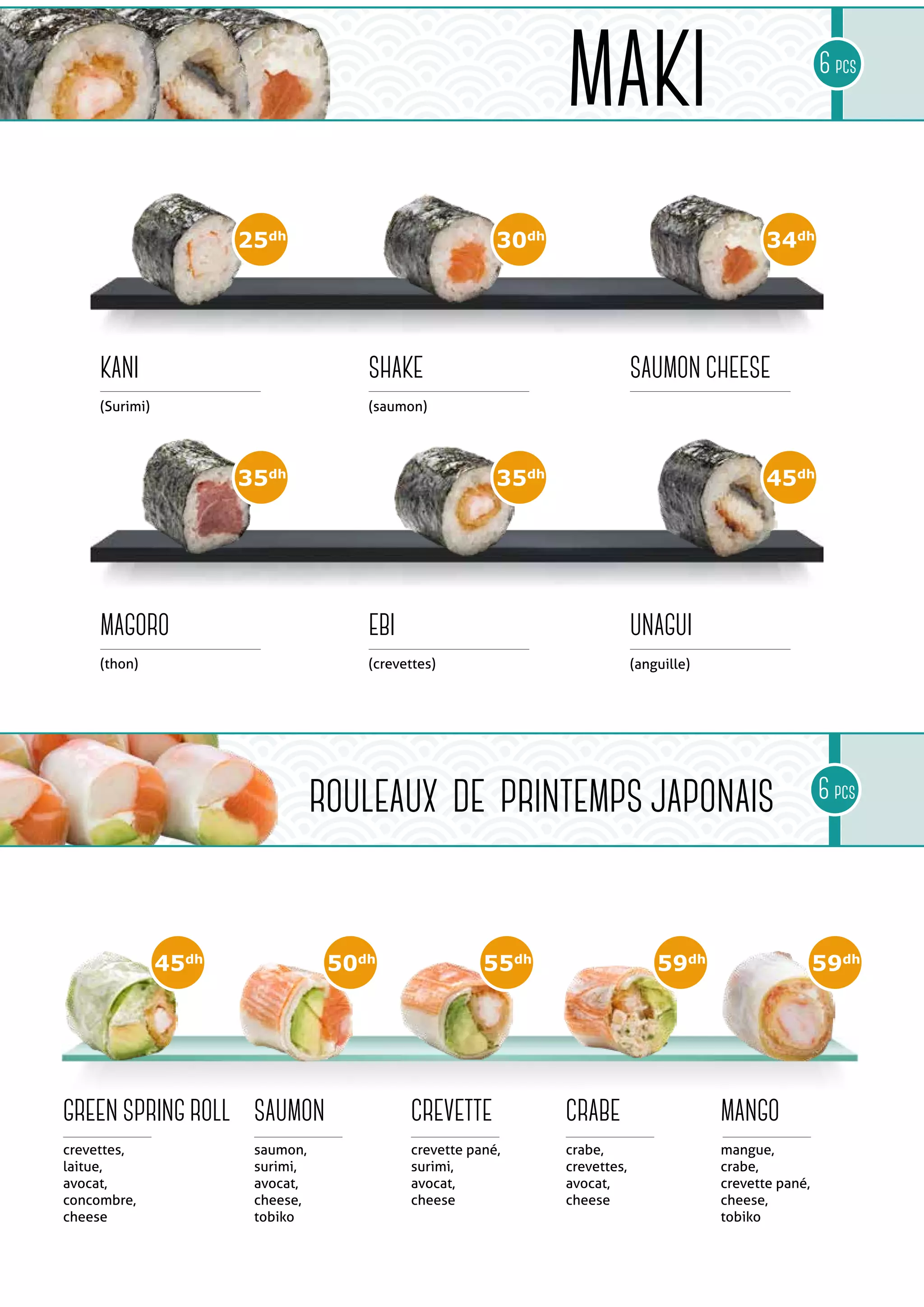 Menu mitsuki sushi rabat | PDF