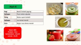 Menu mpasi bayi | PPTX