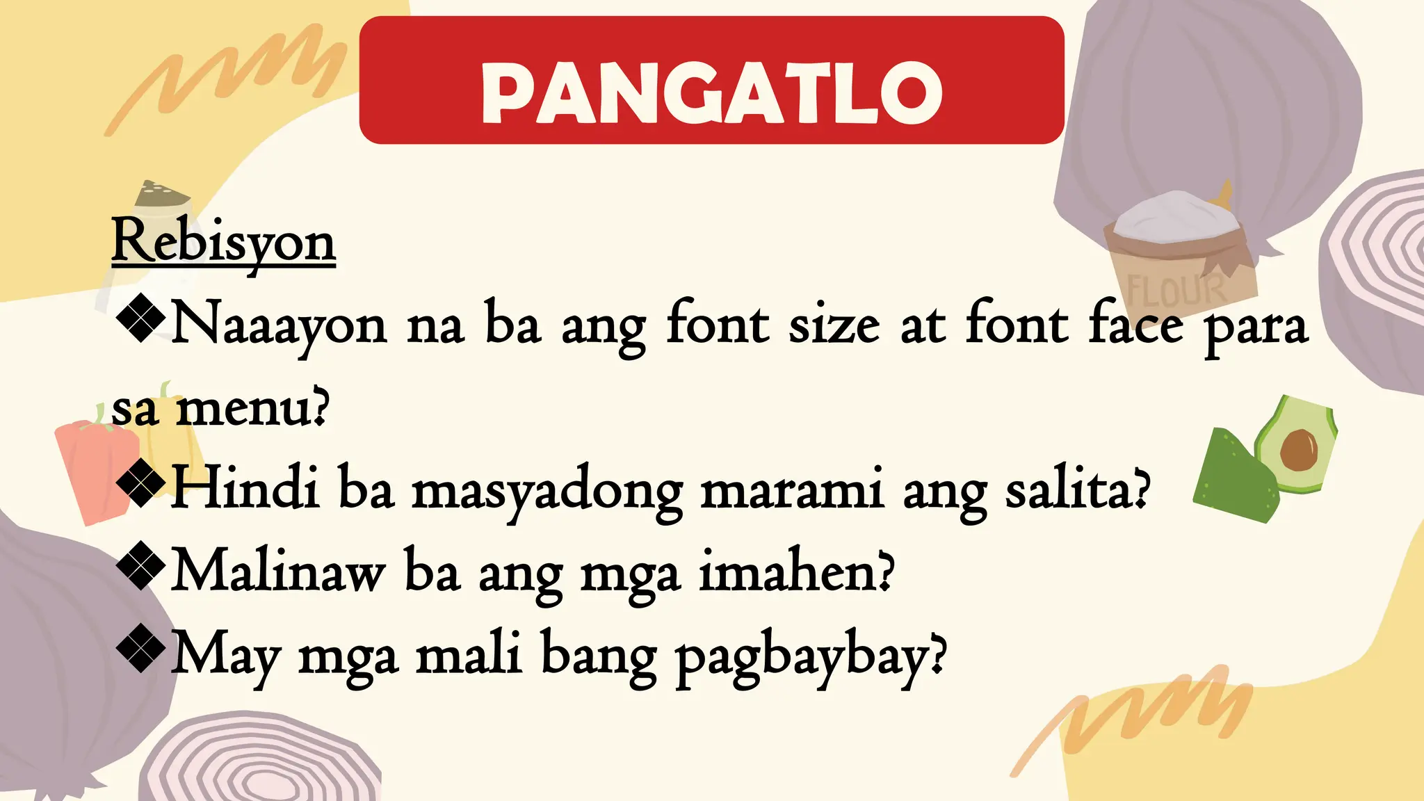 Piling Larang sa Filipino MENU NG PAGKAIN.pptx