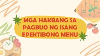 Piling Larang sa Filipino MENU NG PAGKAIN.pptx