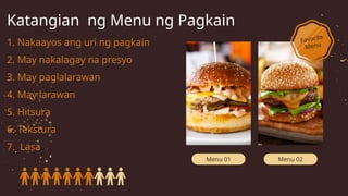 Menu ng Pagkain-Teknikal-Bokasyunal.pptx
