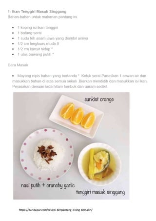 Menu pantang | DOCX