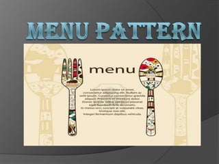 MENU PATTERN | PPTX