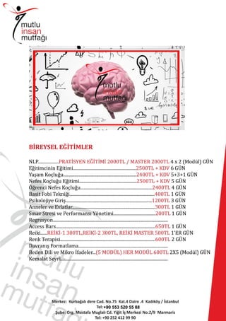 MUTLU İNSAN MUTFAĞI Menü | PDF