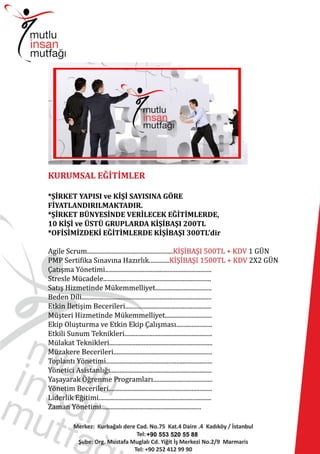 MUTLU İNSAN MUTFAĞI Menü | PDF