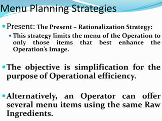 Menu planning | PPTX