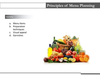 Menu planning by M.Naveen Kumar | PPT