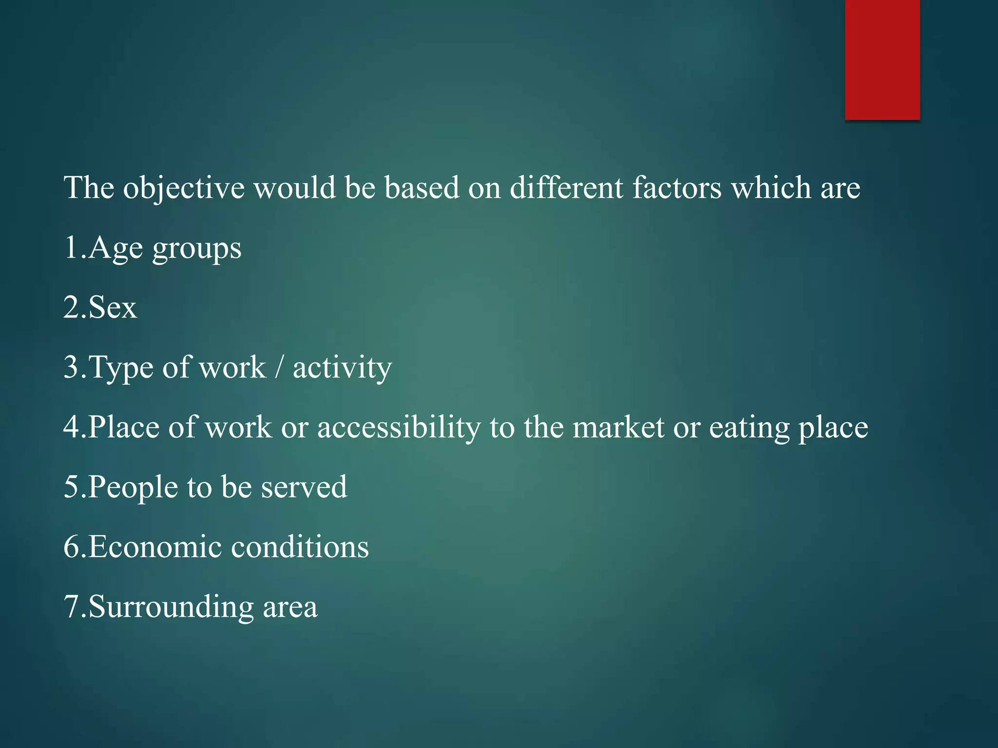 Menu planning | PPTX