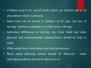Menu planning | PPTX