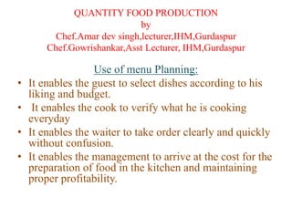 menu planning.ppt | Cooking | Food & Drink