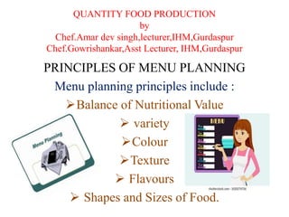 menu planning.ppt | Cooking | Food & Drink