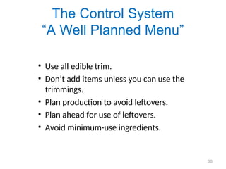 Menu planning discovery platform software | PPT