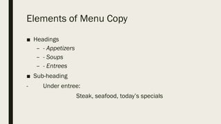 Menu Planning & Menu Engineering PPT.pdf