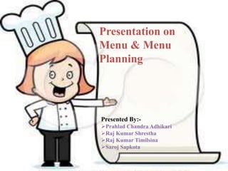 Menu presentation | PPTX