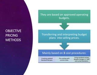 Menu pricing guide for new and existing estaurants | PPT