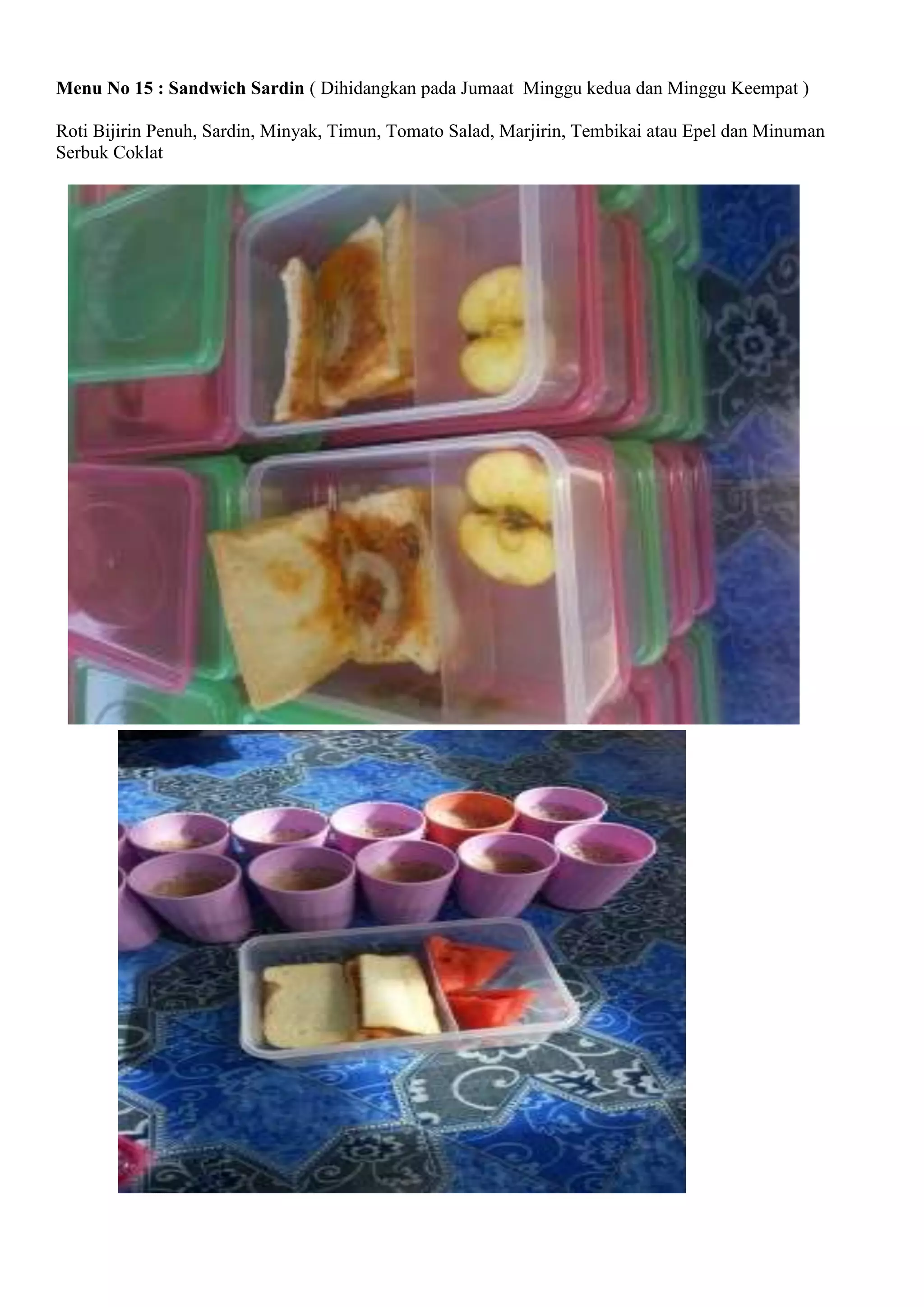 Menu rancangan makanan tambahan | DOC