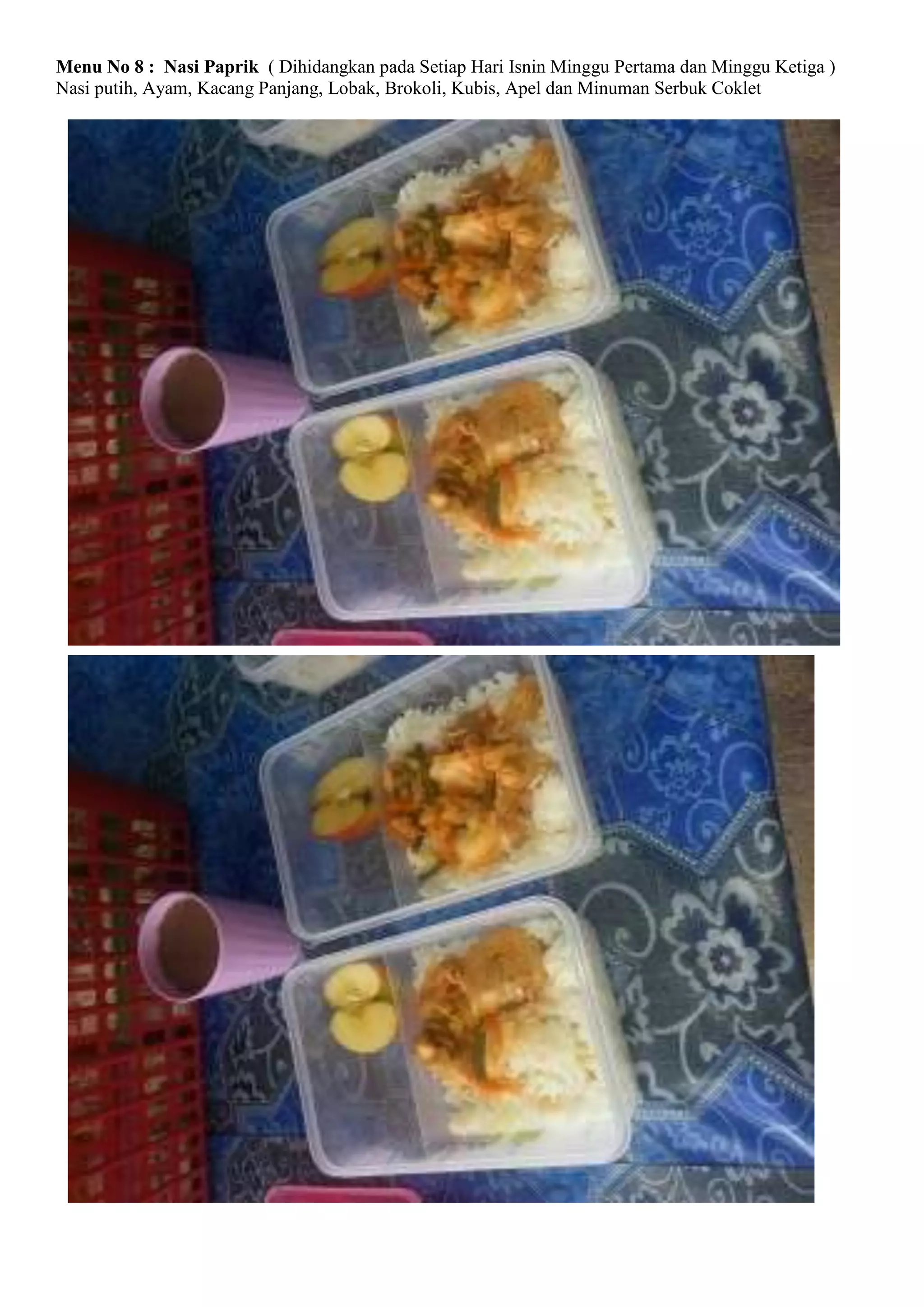 Menu rancangan makanan tambahan | DOC