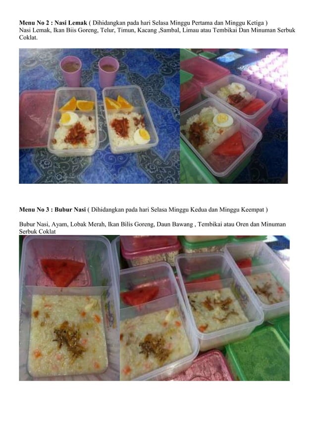 Menu rancangan makanan tambahan | DOC