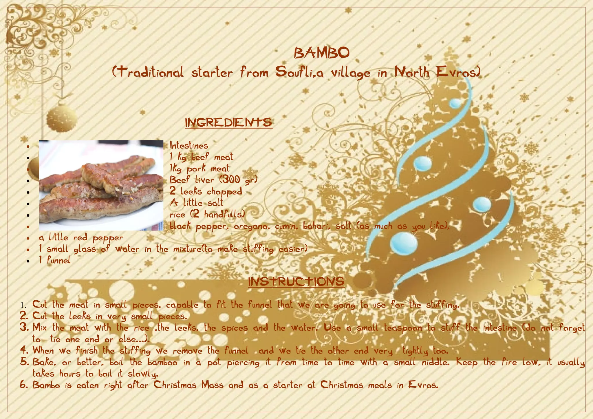 Greek Christmas Menu | PDF