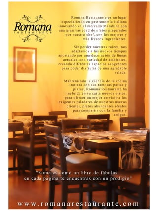 Menu romana restaurante | PDF