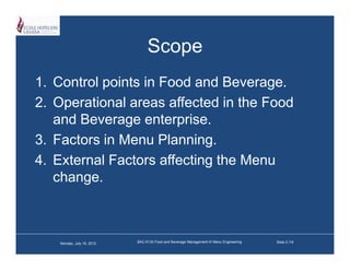 Menu the foundation for control [compatibility mode] | PDF