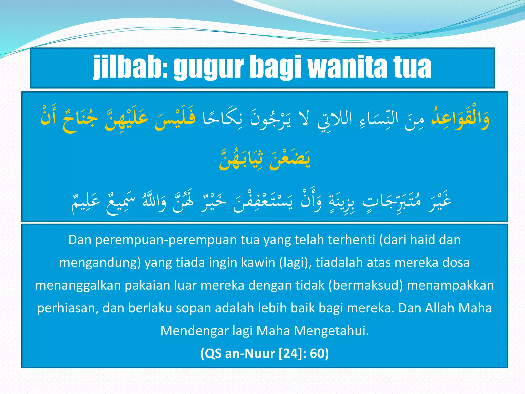 Menutup Aurat yang Benar - Sesuai Syariah .PPT
