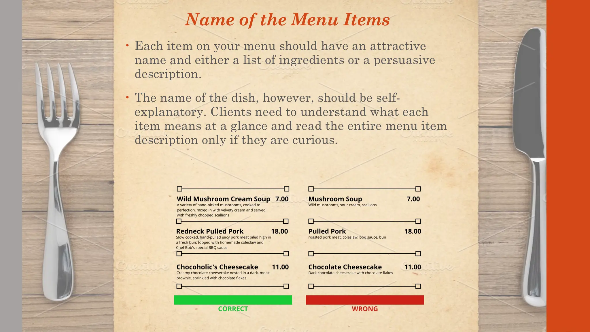 How to write effective Menus in Hospitality | PPTX
