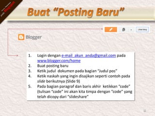 Menyajikan dokumen Ms. PowerPoint pada blog | PPT