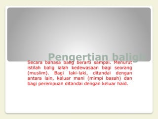 Materi PAI Menyambut usia baligh Kelas 4 Semester 1 Kurikulum merdeka ...