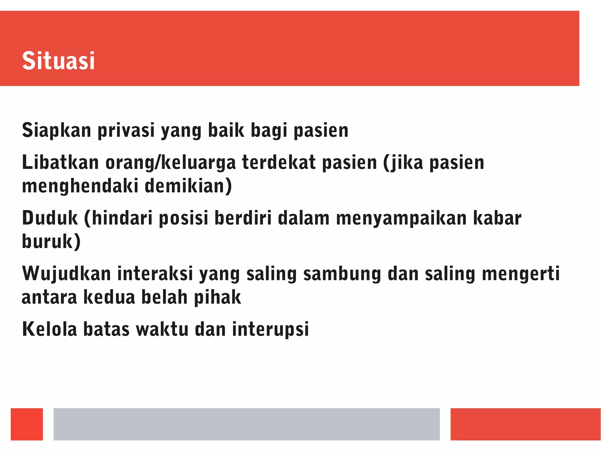 Menyampaikan Kabar Buruk dengan Protokol SPIKES | ODP