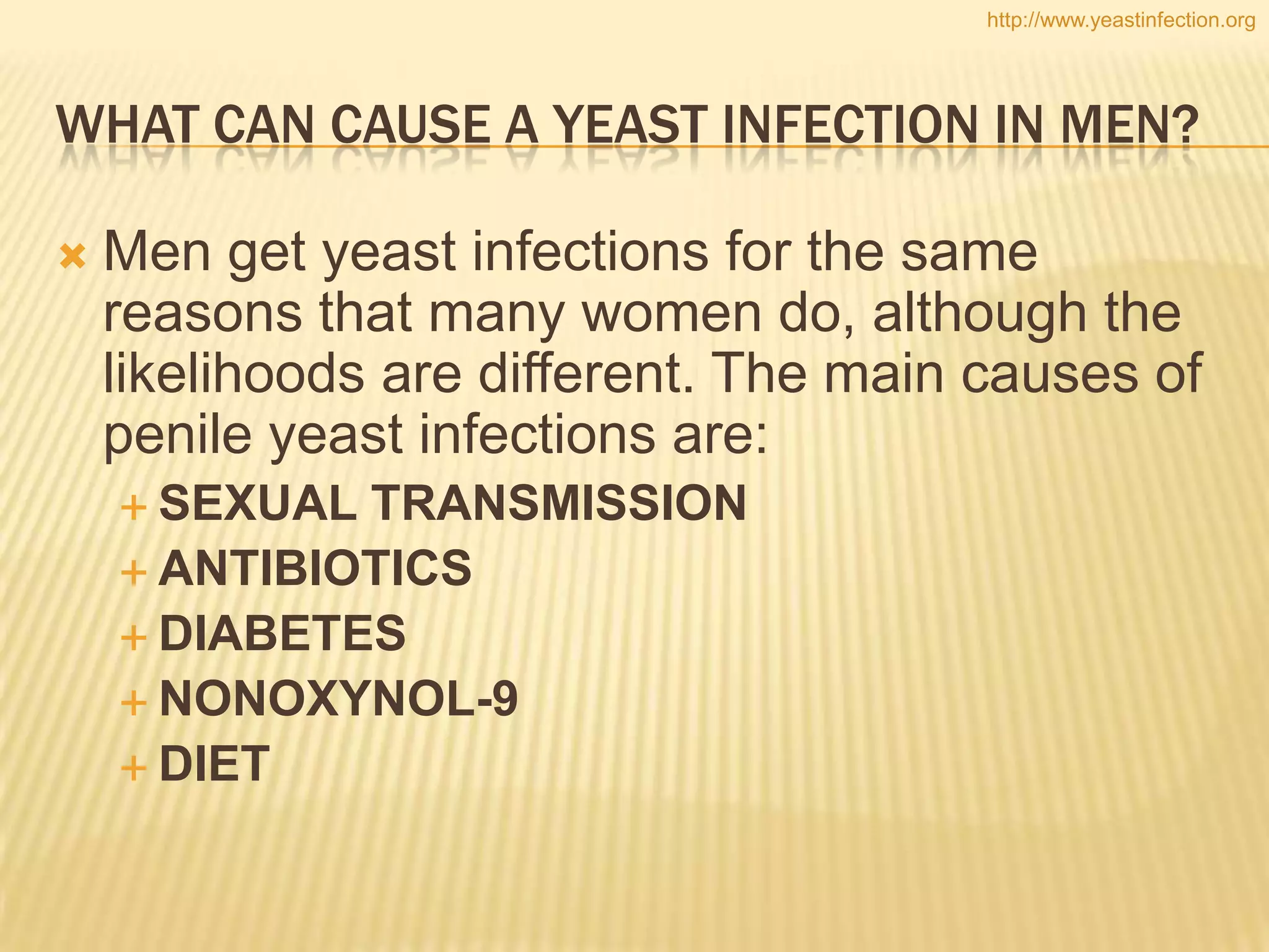 The Truth about Men & Yeast Infection | PPTX